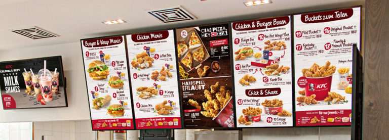 KFC continues to bet on digital signage with NEC and Raspberry Pi screens