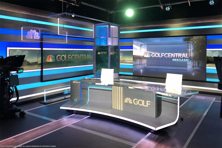NBC Golf integra la tecnología de visualización de Planar en su estudio