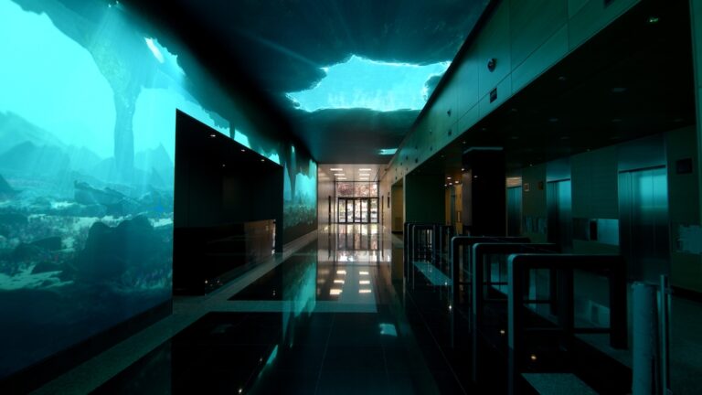 Instronic transforms the entrance of the Aqua building into an ...