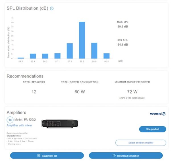 Equipson crea un simulador acústico para sus productos de megafonía