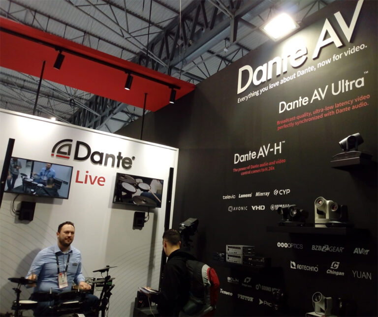 Audinate acelera en ISE 2023 la adopción de Dante AV con nuevos socios