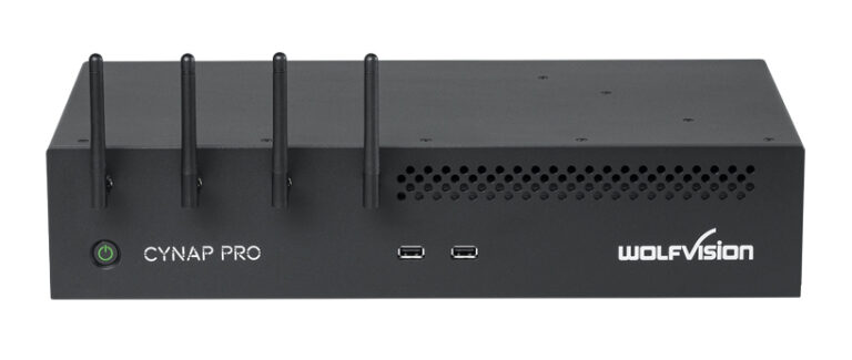 Wolfvision adds dual-screen content management to Cynap Pro